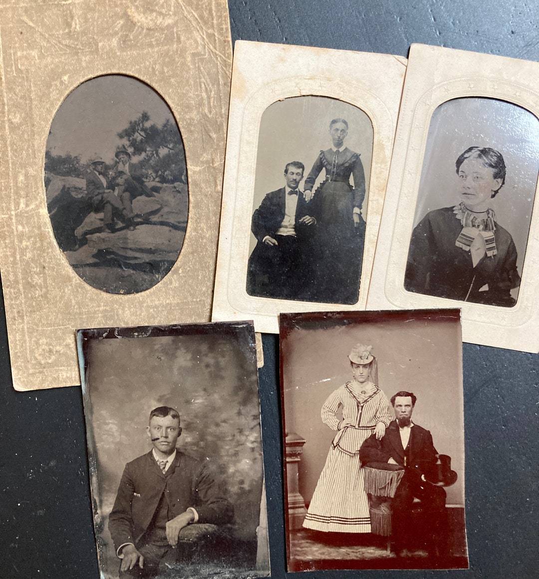 5 Tin Types, Tintype Photographs Vernacular, Original Photo, Found ...