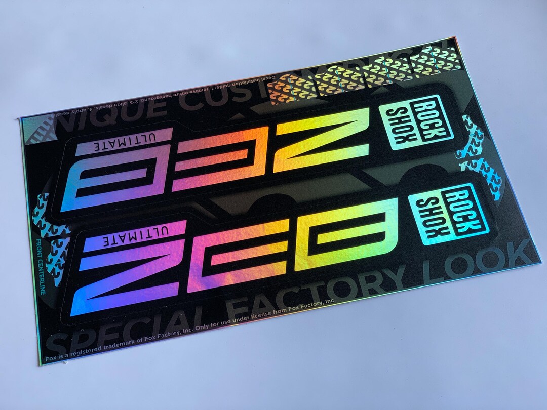 Rockshox ZEB Decal Sticker • Custom Color • Ultimate • Rock Shox Decal ...