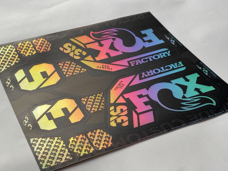 Fox 36 Decals Factory Sticker • Custom Color • Fox36 Fork Decal ...