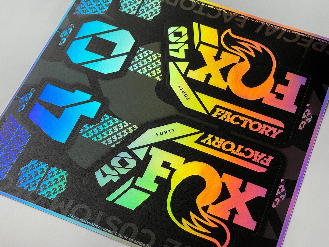 Fox 40 Decals Factory Sticker • Custom Color • Fox40 Fork Decal ...