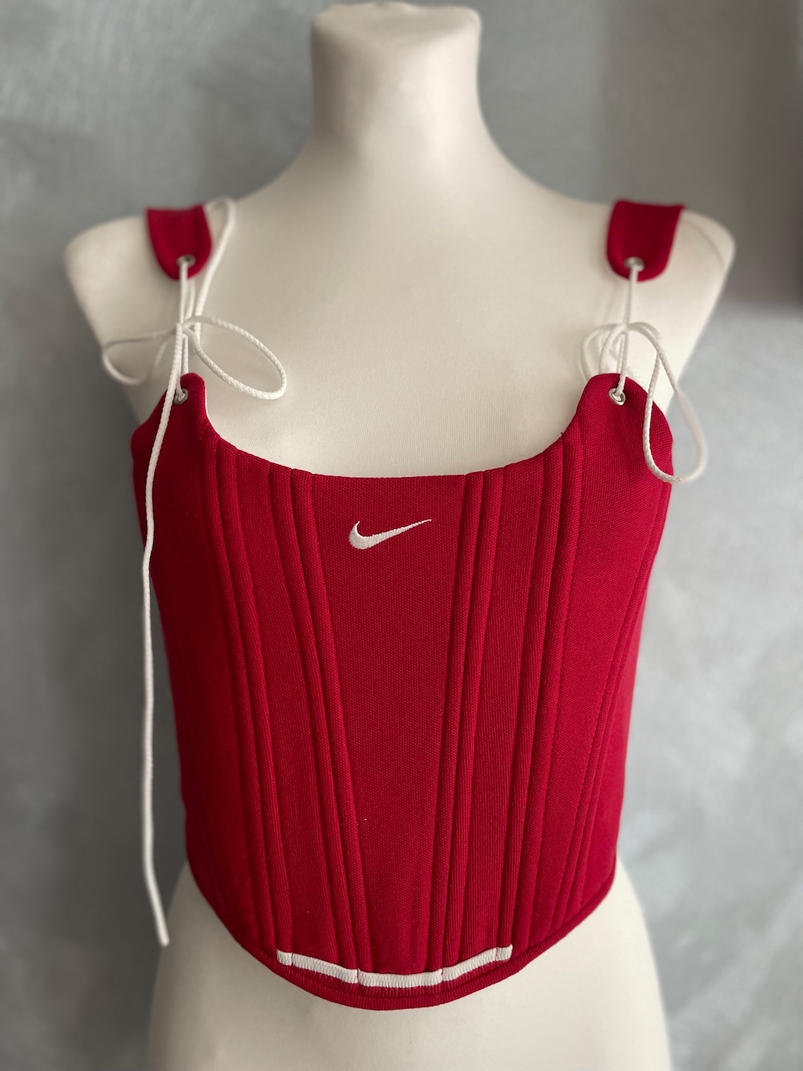Upcycling Corset, Corset Top, Corset From Polo, Polo Corset, Upcycled ...