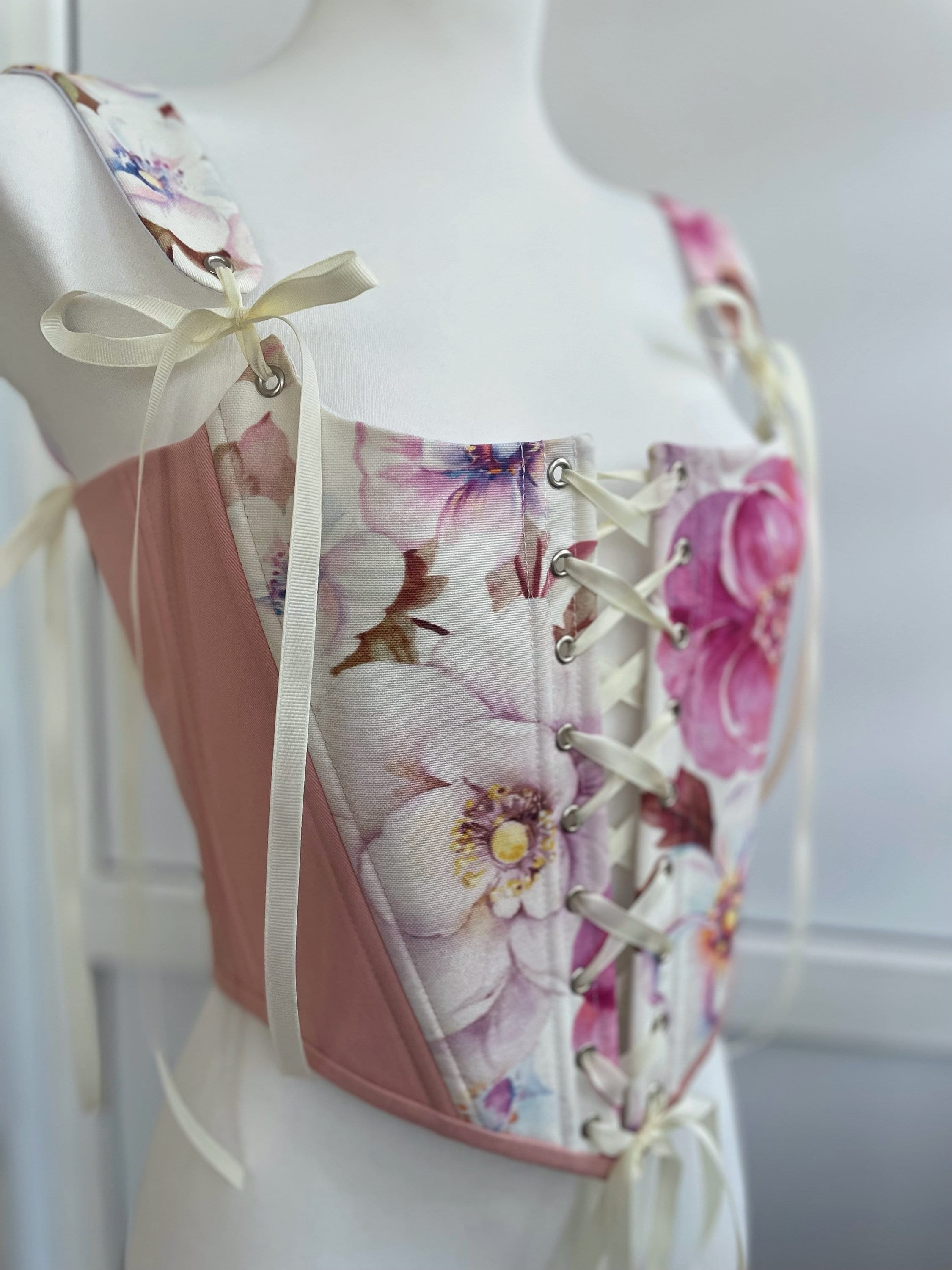 Renaissance Corset, Double Lace Corset, Corset Top, Handmade Corset ...