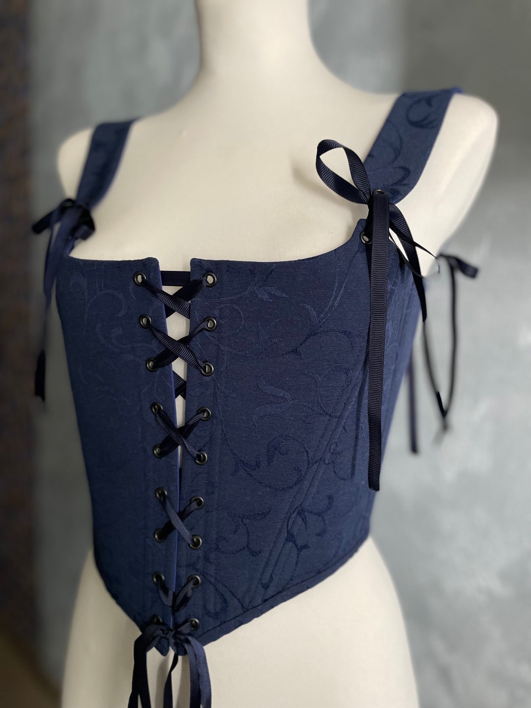 Renaissance Corset, Double Lace Corset, Corset Top, Handmade Corset - Etsy