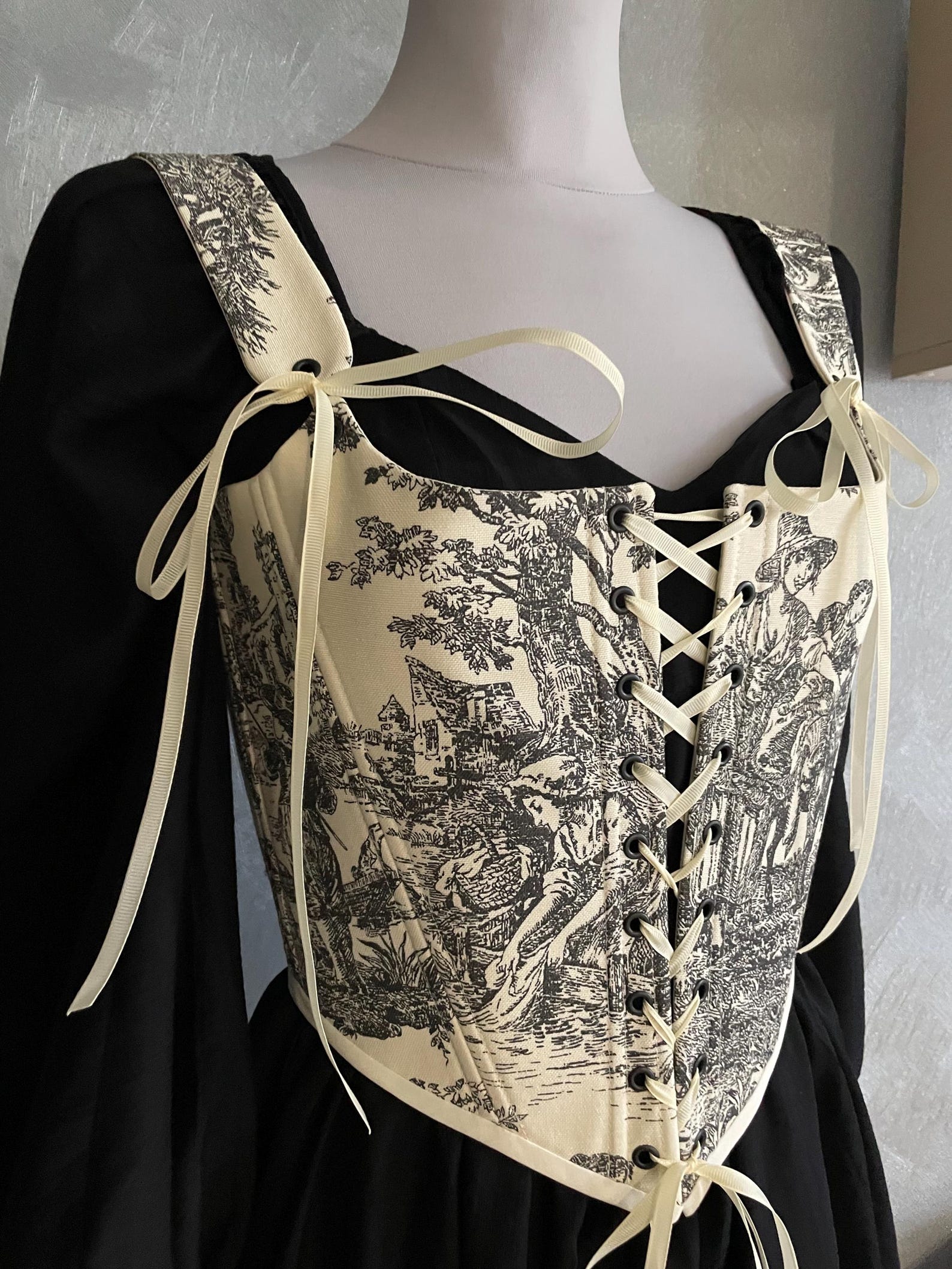 Cottagecore Princess Front Lacing Bustier Royal Vampire Queen ...