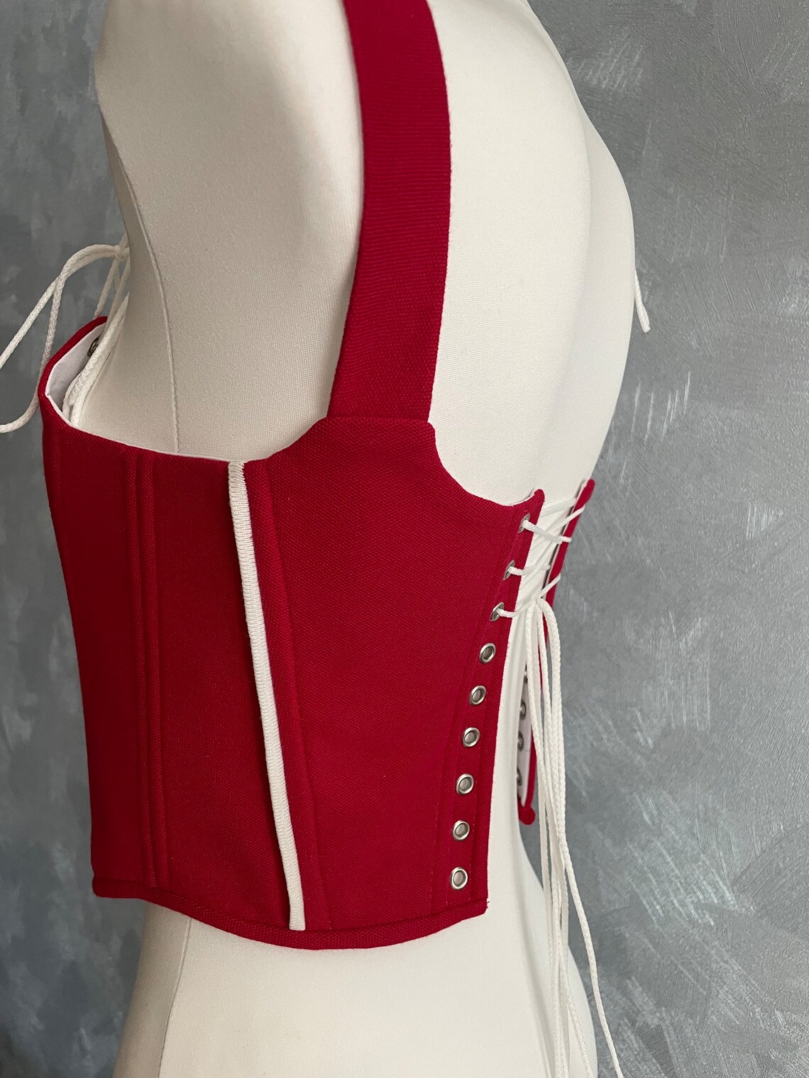 Upcycling Corset, Corset Top, Corset From Polo, Polo Corset, Upcycled ...