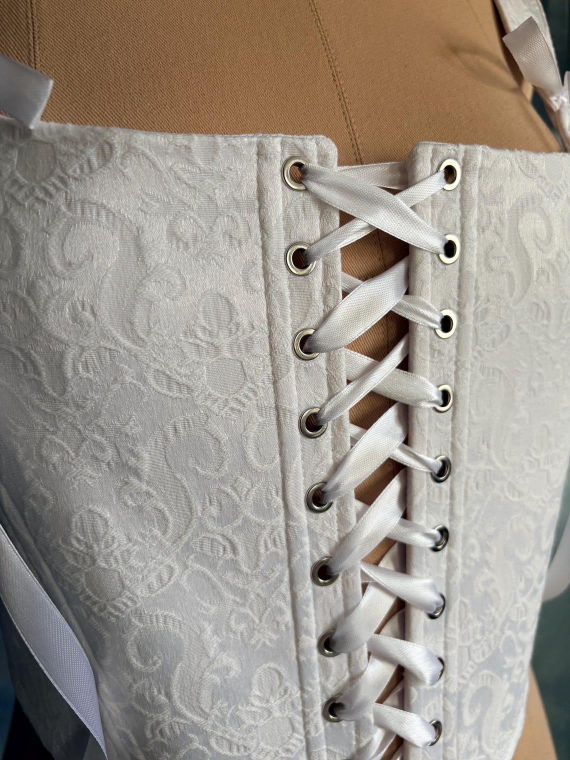 Renaissance Wedding Corset, Double Lace Corset, Corset Top, Handmade ...