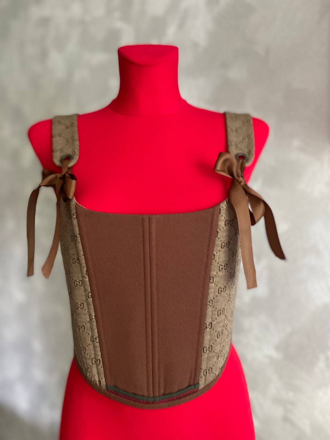 Upcycling Corset, Corset Top, Corset From Polo, Polo Corset, Upcycled ...