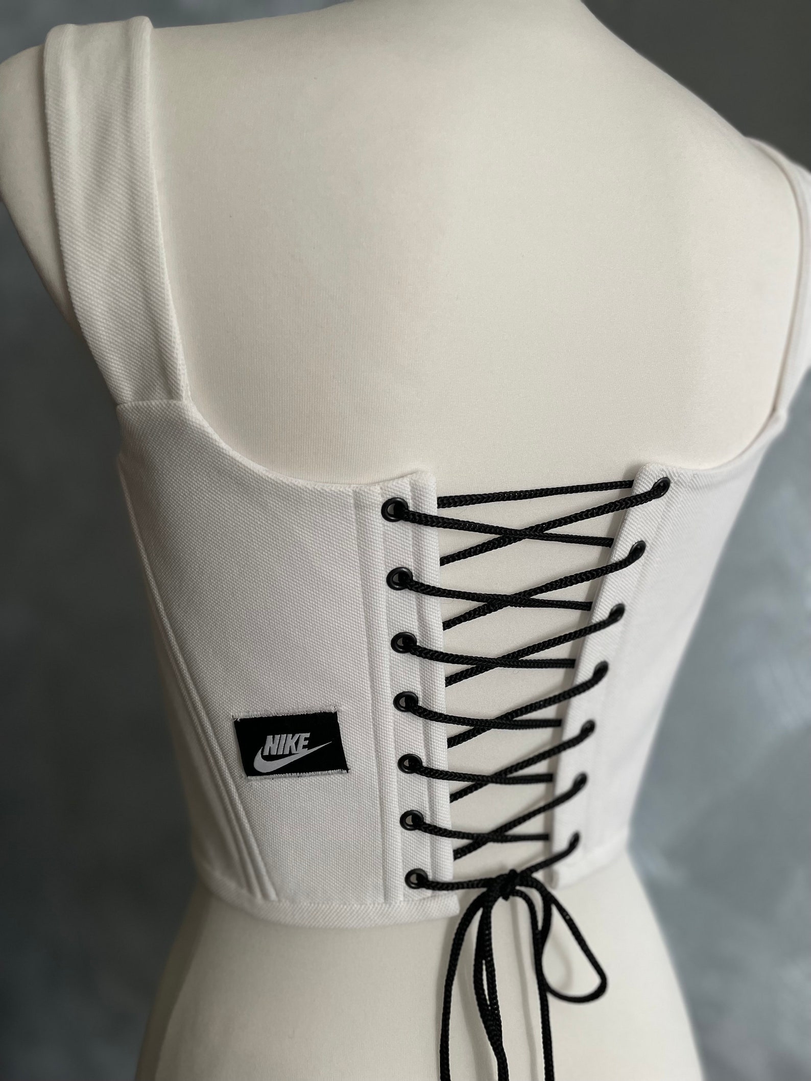 Upcycling Corset, Corset Top, Corset From Polo, Polo Corset, Upcycled ...