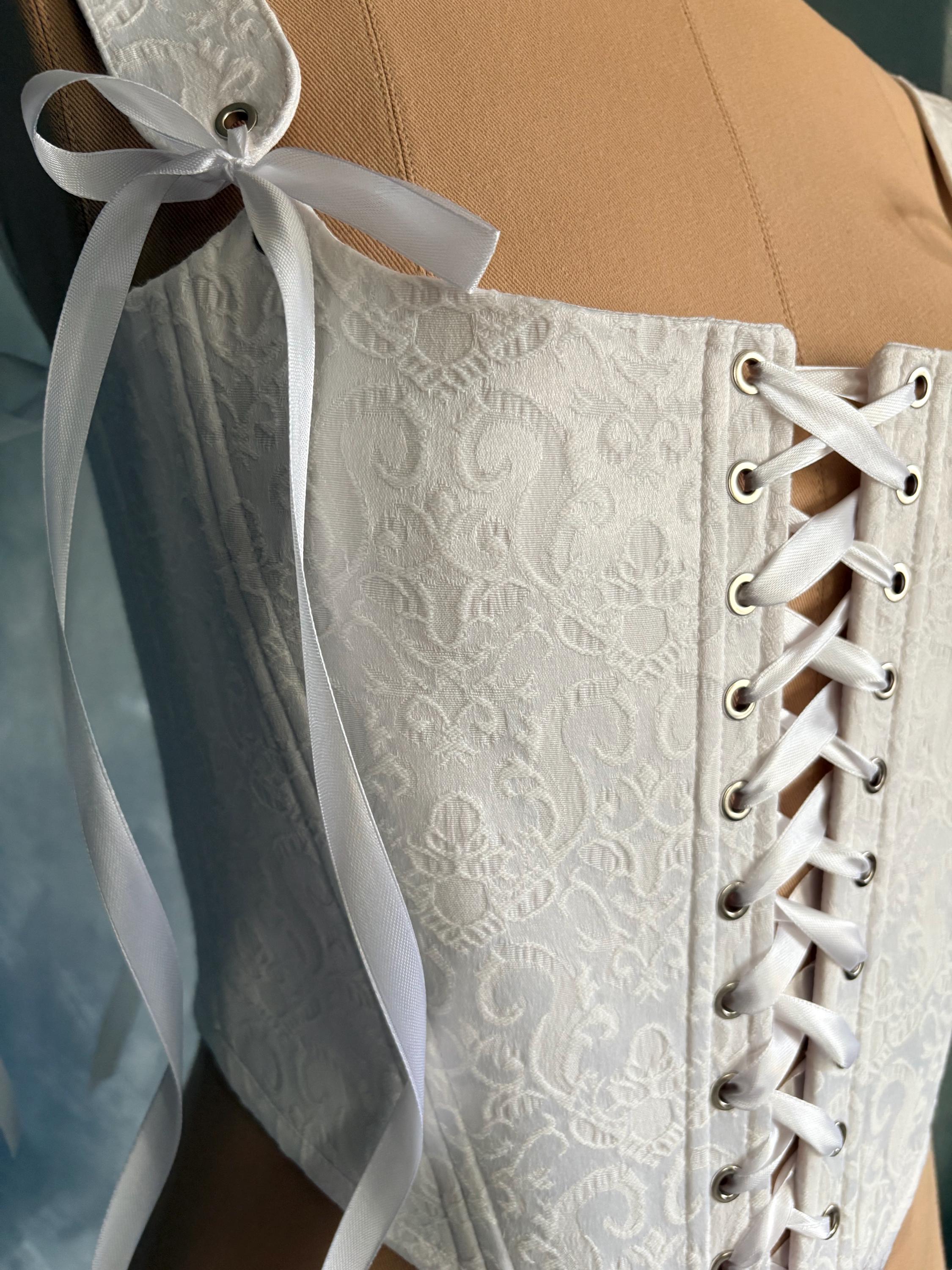 Renaissance Wedding Corset, Double Lace Corset, Corset Top, Handmade ...