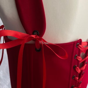 Handmade Renaissance Red Corset Top: Strapless Bodice, Plus Size - Etsy