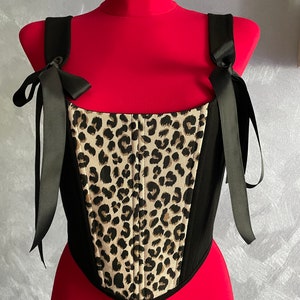Corset Leopard, Leo Corset, Leopard Print Corset, Corset Top - Etsy
