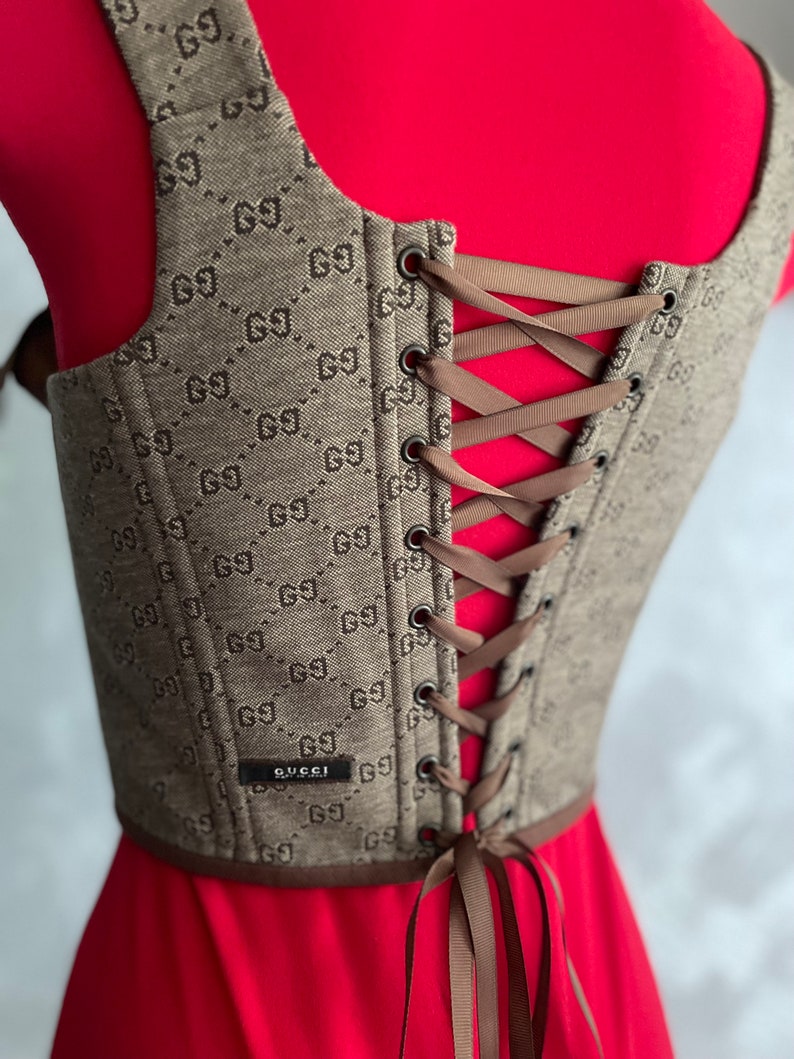 Upcycling Corset, Corset Top, Corset From Polo, Polo Corset, Upcycled ...