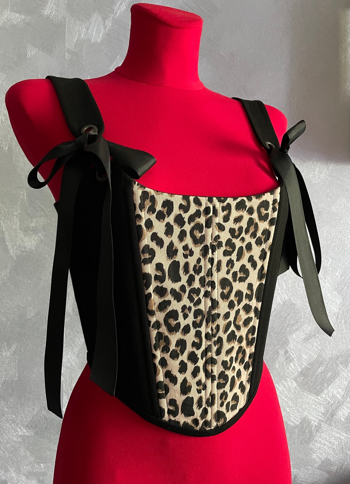 Corset Leopard, Leo Corset, Leopard Print Corset, Corset Top - Etsy