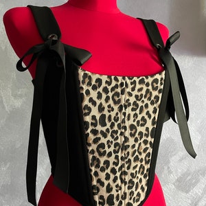 Corset Leopard, Leo Corset, Leopard Print Corset, Corset Top - Etsy