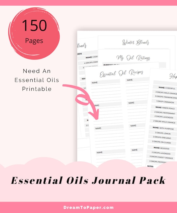 Essential Oils Printables Printable Essential Oil Love | Etsy