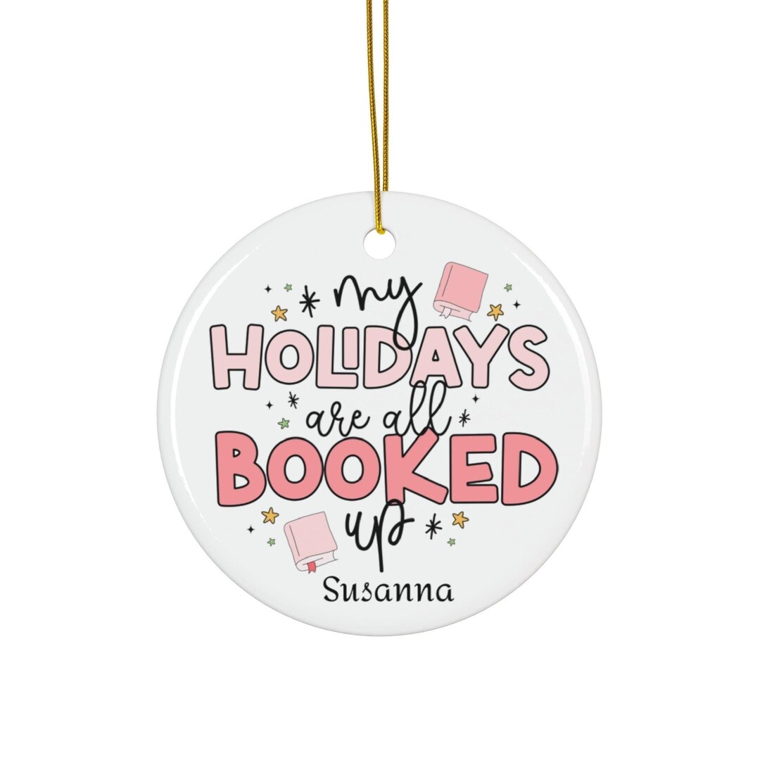 Reader Ornament, Book Lover Christmas Ornament, Reader Gift, Literary Decoration, Holiday Decor ...