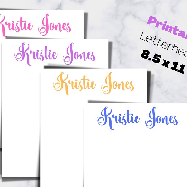 Custom Letterhead Calligraphy - Etsy