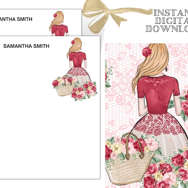 Girly Stationery - Etsy