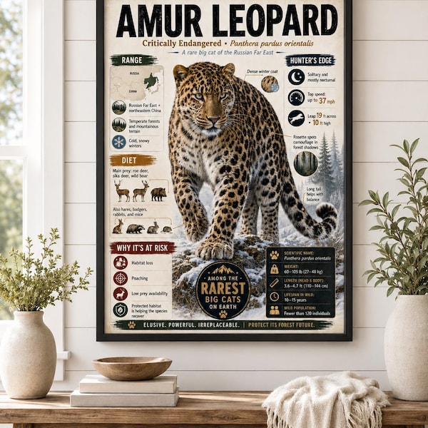 Wildlife Conservation Poster - Etsy