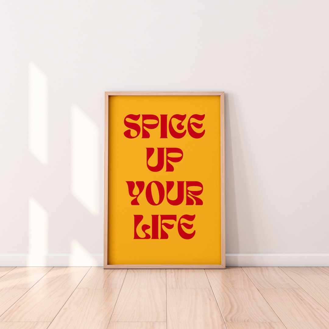 Spice Girls Print Download Music Poster Wall Art Typographic Lyrics ...