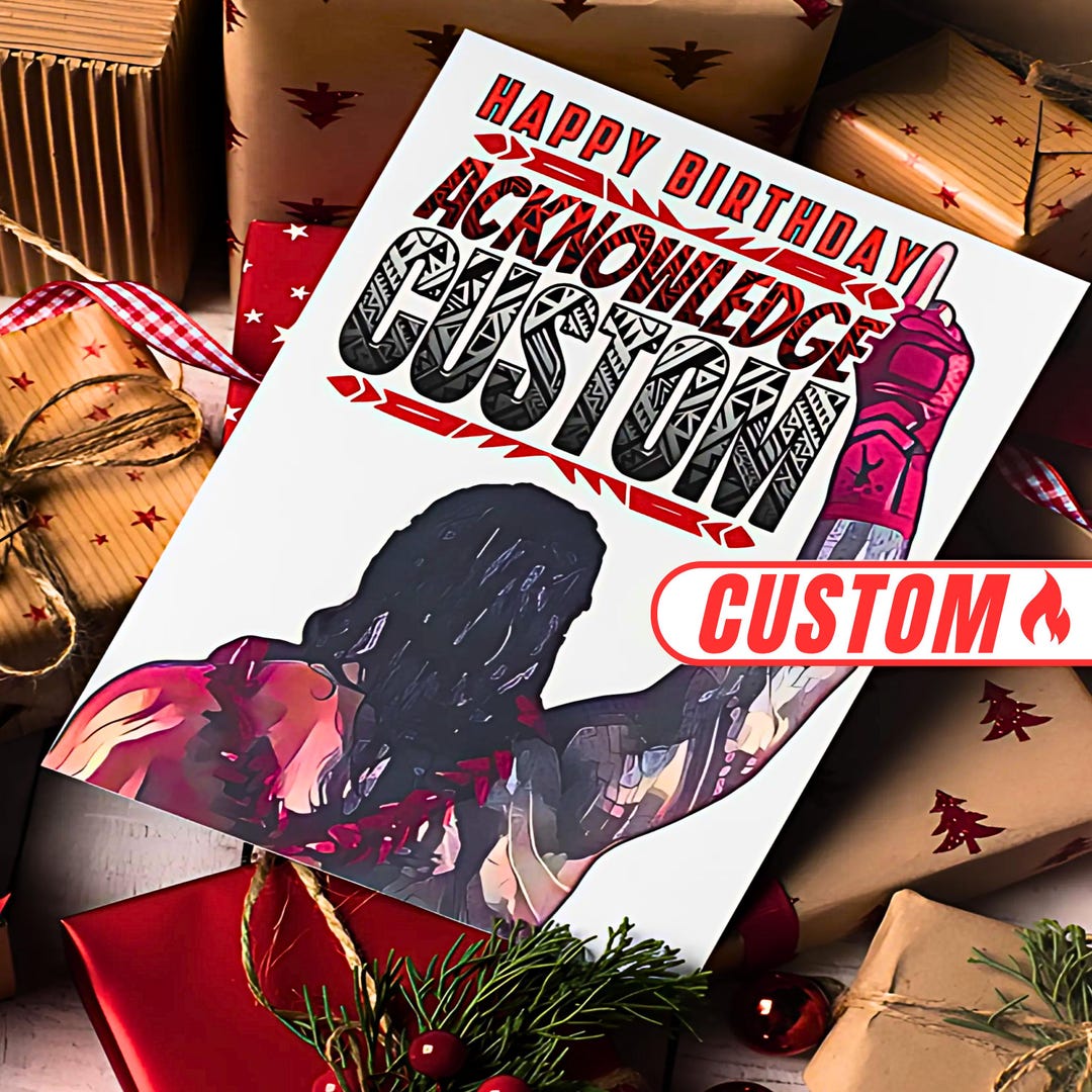 Personalized Wrestling Acknowledge Me Greeting Card Custom Wrestling ...