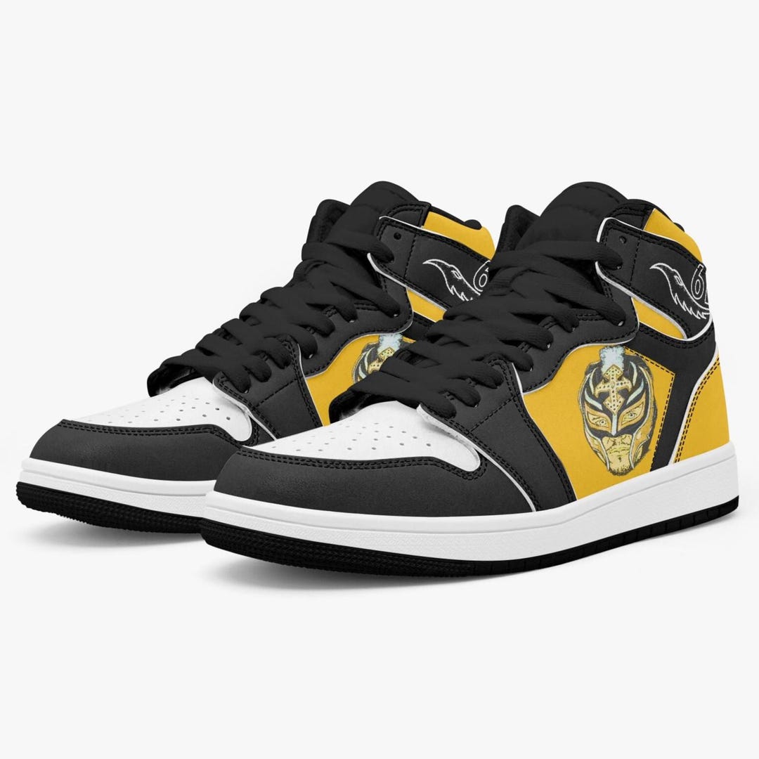 Rey Mysterio 619 Mask Wrestling Themed Sneakers Custom High Top Shoes ...