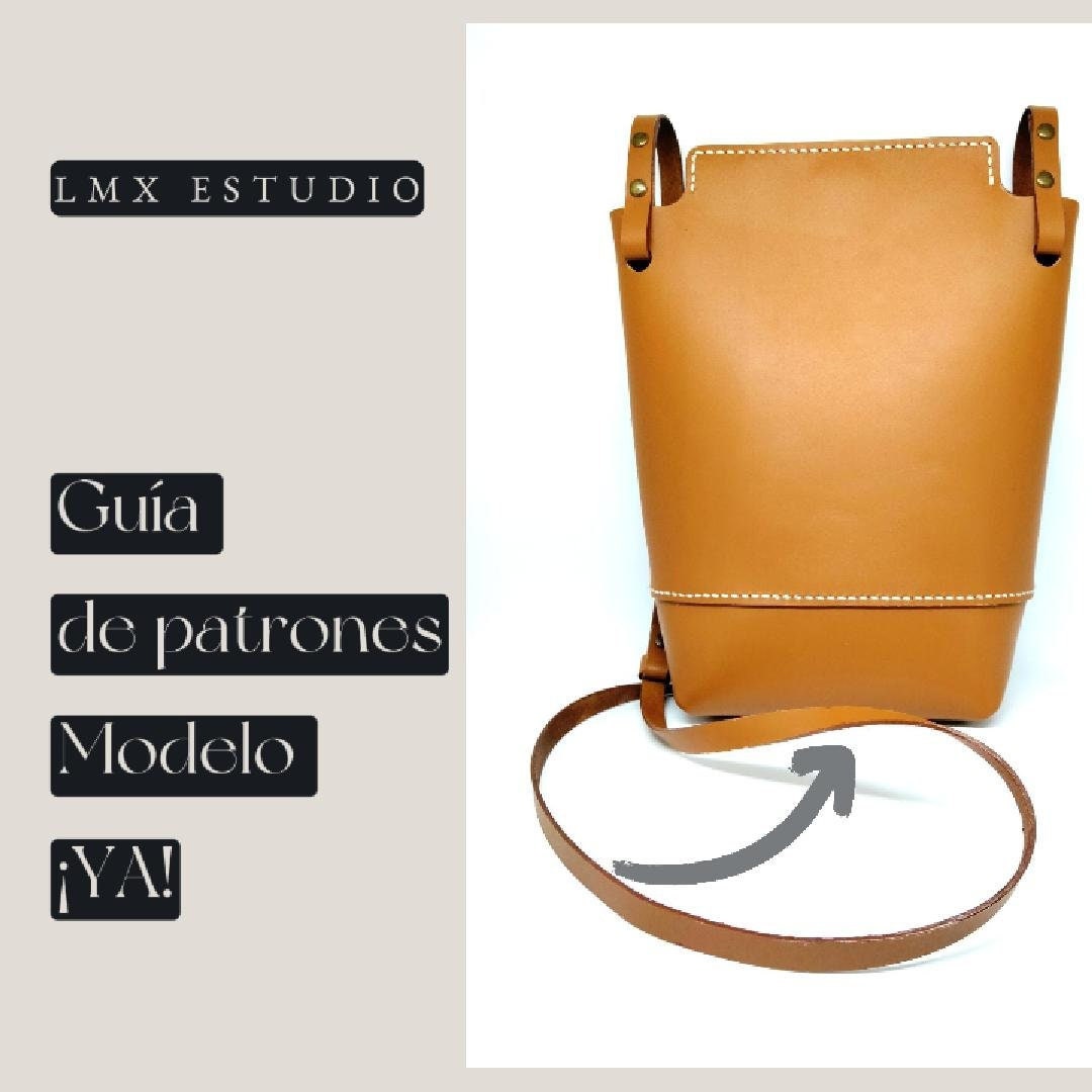 Leather Bag PDF Pattern + Video Tutorial, Leather Bag Pattern, PDF Bag ...
