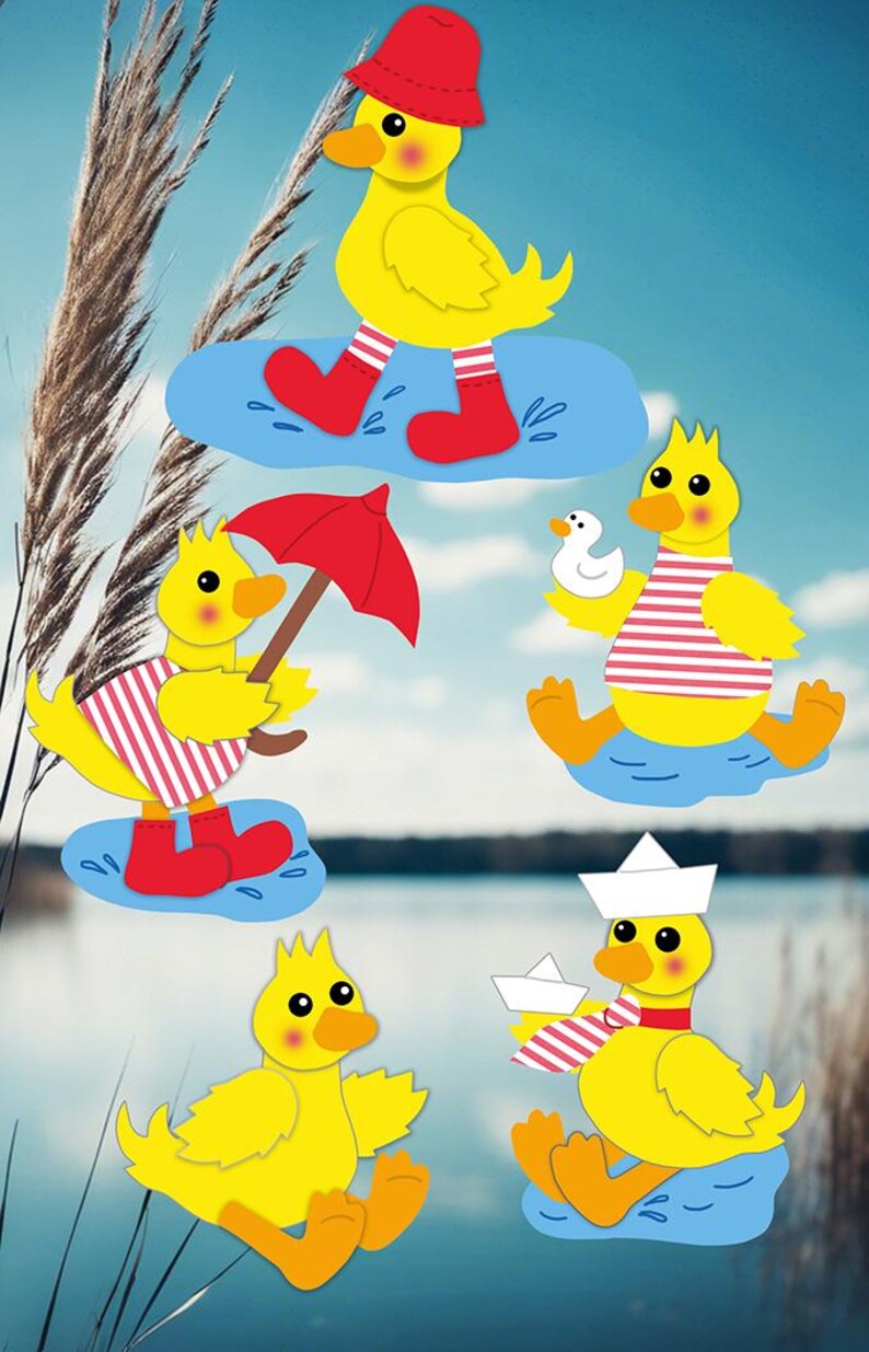 Fischer Window Pictures Ducks Fun Craft Kit for Making Yourself From ...