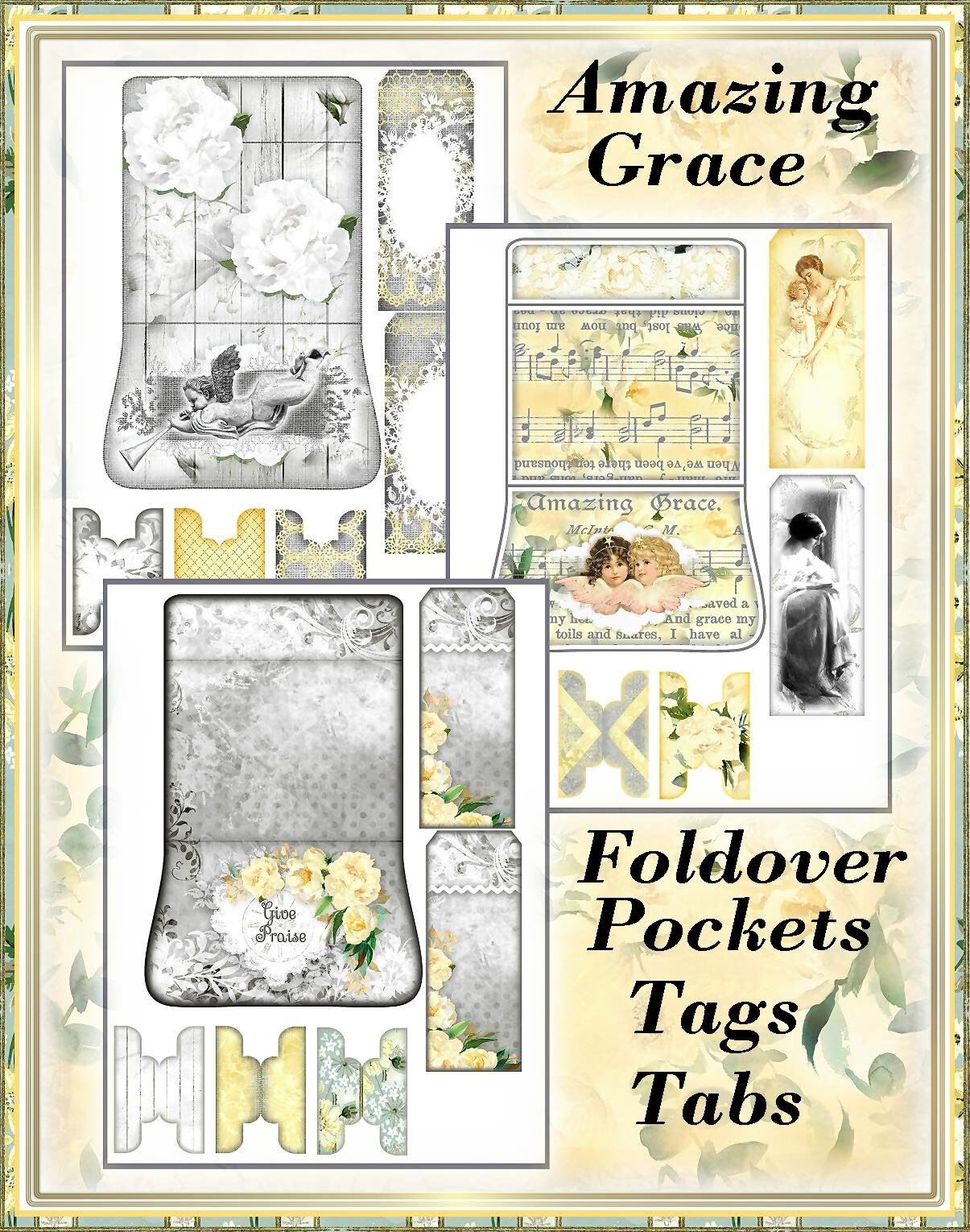 AMAZING GRACE Bible/ Prayer Journal Mini Book Kit Digital Printable ...