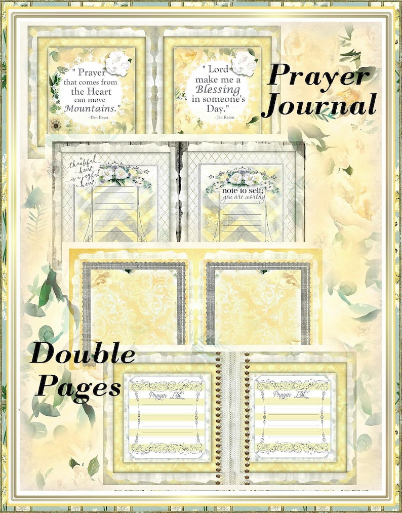 AMAZING GRACE Bible/ Prayer Journal Mini Book Kit Digital Printable ...
