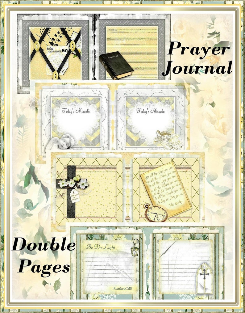 AMAZING GRACE Bible/ Prayer Journal Mini Book Kit Digital Printable ...