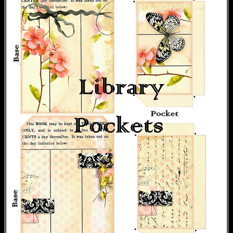 Library Pockets - Etsy