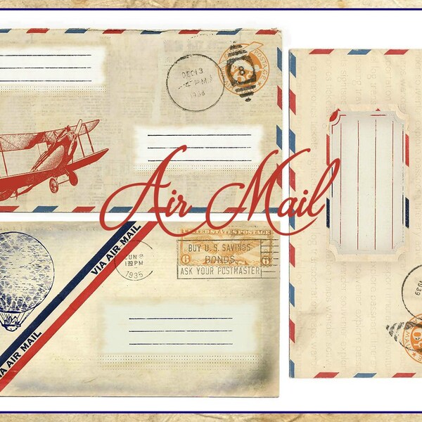 Air Mail Envelope - Etsy