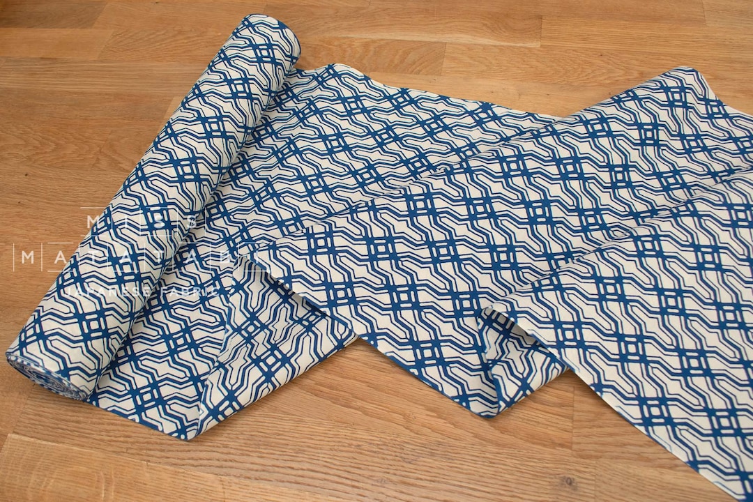 Shokunin Collection Hand-printed Chusen Japanese Yukata Fabric - Kawari ...