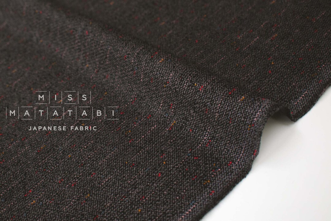 Japanese Fabric Nep Corduroy Dark Navy Charcoal 50cm - Etsy Australia