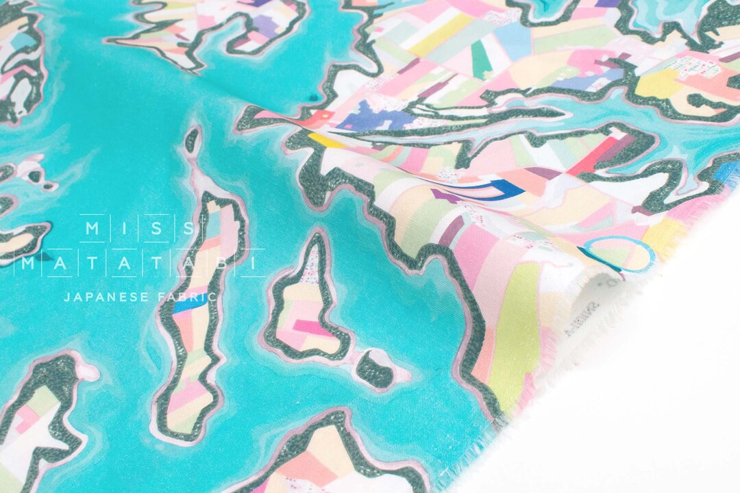 Japanese Fabric Maps - A - 50cm - Etsy