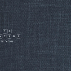 Shokunin Collection Hand-printed Japanese Fabric Solids - Blue - 50cm ...