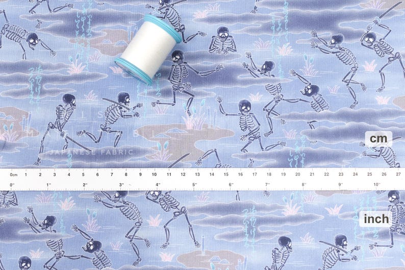 Japanese Fabric Skeletons in the Mist - 50cm - Etsy