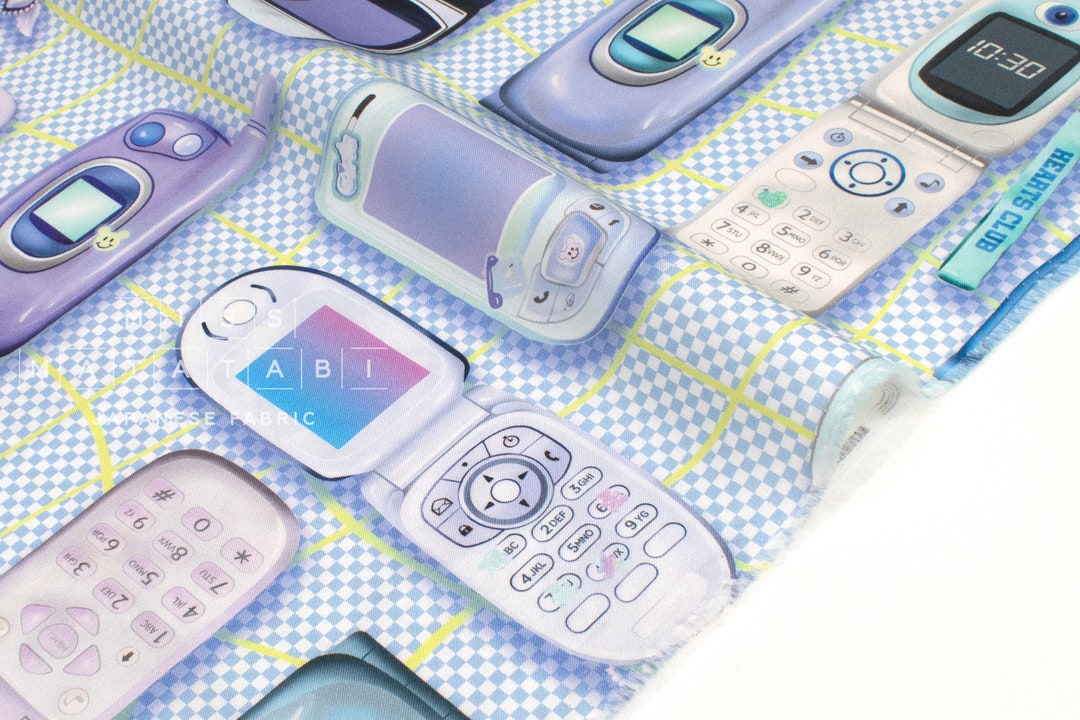 Japanese Fabric Y2K Flip Phones I 50cm - Etsy