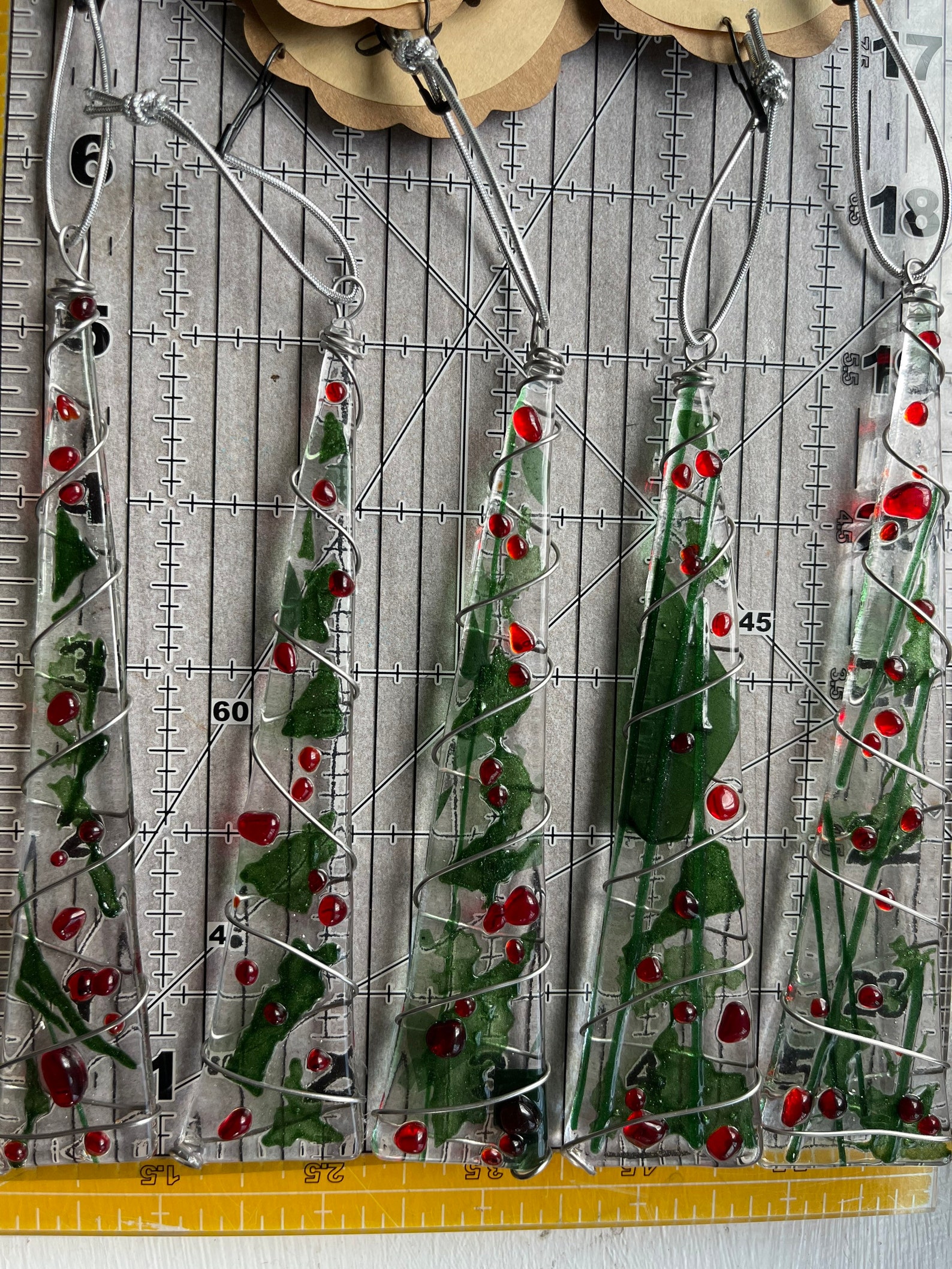 Elegant Modern Wire Wrapped Christmas Tree Ornament - Etsy