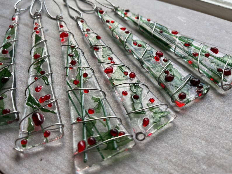 Elegant Modern Wire Wrapped Christmas Tree Ornament - Etsy