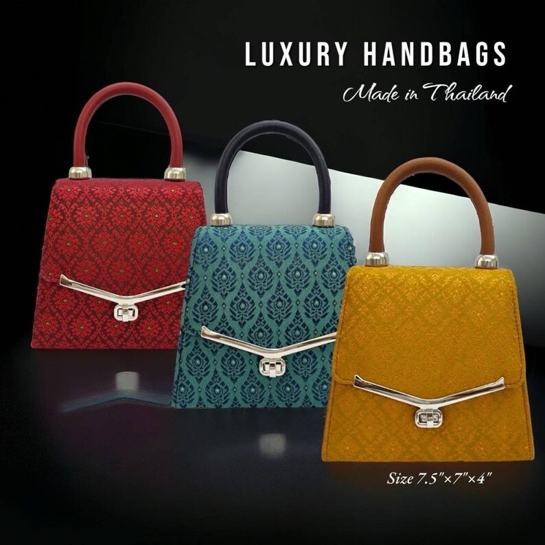 Thai Bag Thai Pattern Meticulously Handmade From Thailand Thai Silk ...