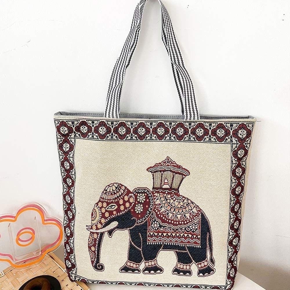 Elephant Pattern Bag From Thailand Handmade From Thailand - Etsy