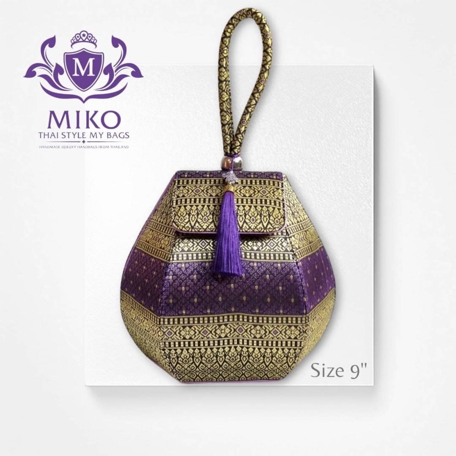 Thai Bag Made of Silk Handmade 100 % Women's Handbag for Traditional ...