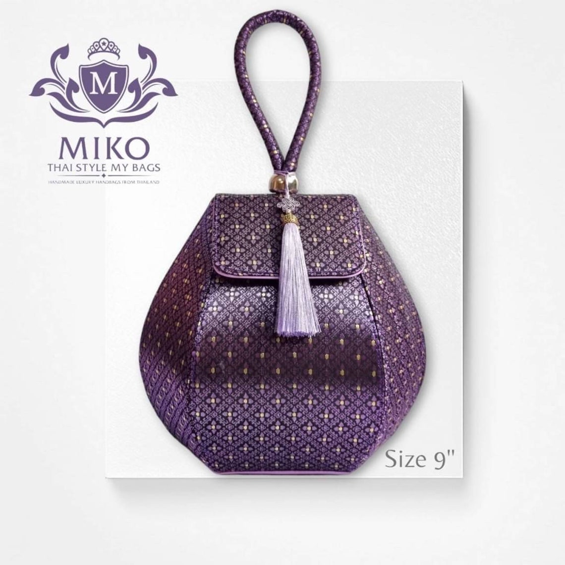 Thai Bag Made of Silk Handmade 100 % Women's Handbag for Traditional ...