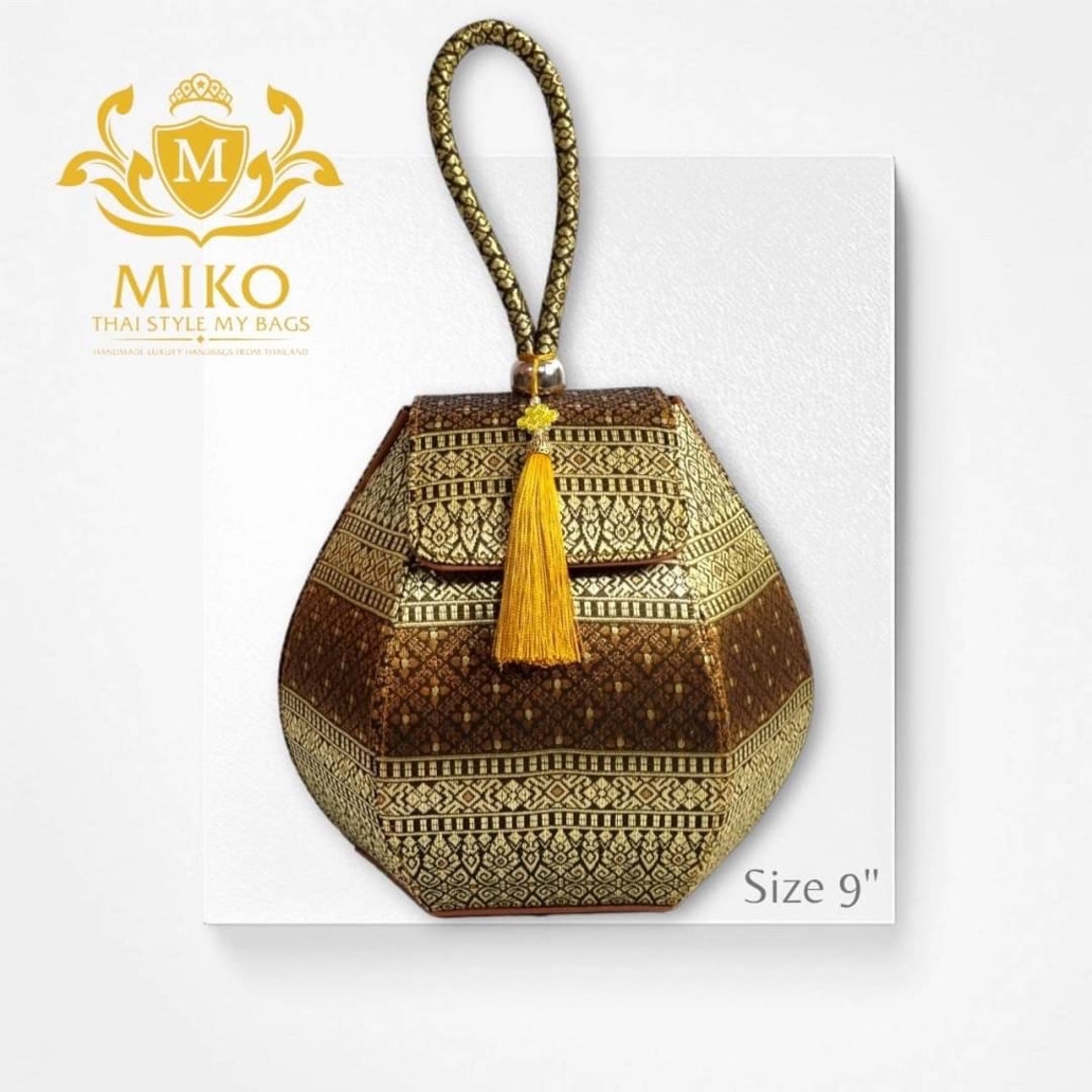 Thai Bag Made of Silk Handmade 100 % Women's Handbag for Traditional ...