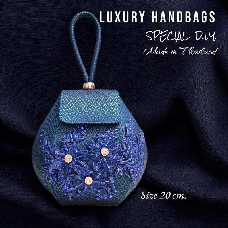 Thai Hand Bag Made of Silk Handmade 100 % Women's Handbag for ...