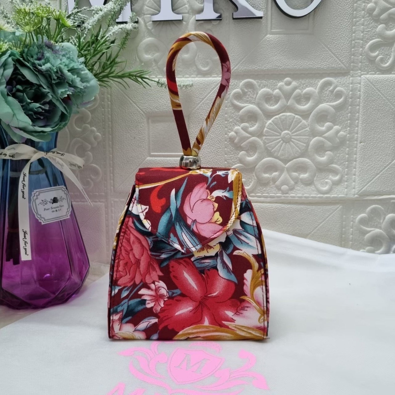 Thai Bag Made of Silk Handmade 100 % Mini Bag Thai Silk Purse - Etsy