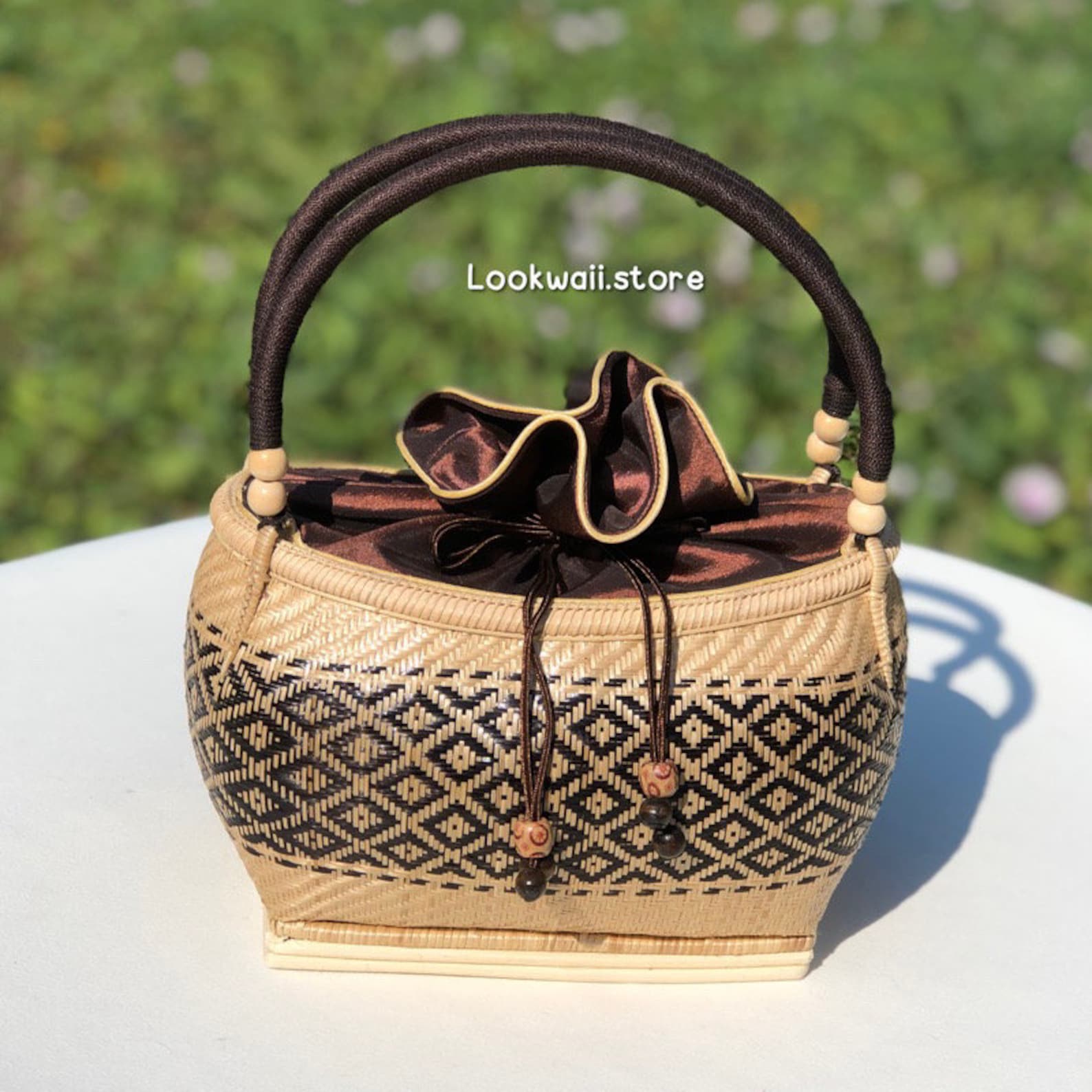 Handwoven Pikul Design Bags: Authentic Thai Craft Authentic Pikul Woven ...