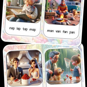 Phonics CVC Words Flashcards - Etsy